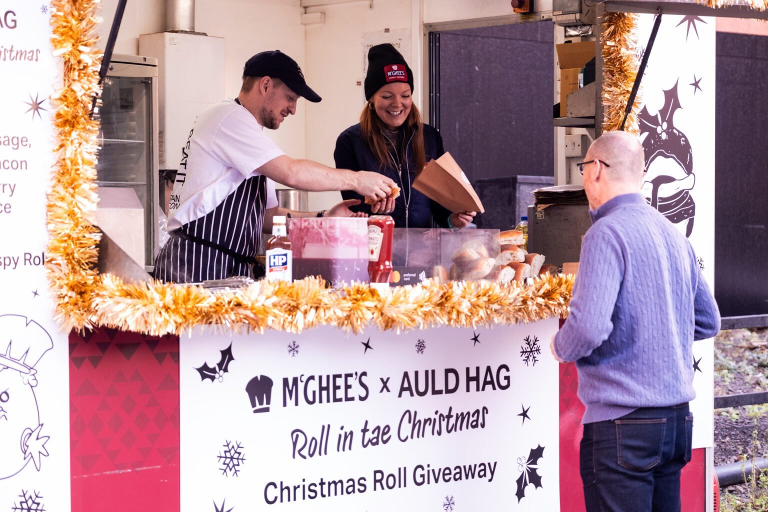 Glasgow foodies snap up free festive rolls as cult café Auld Hag lands ...