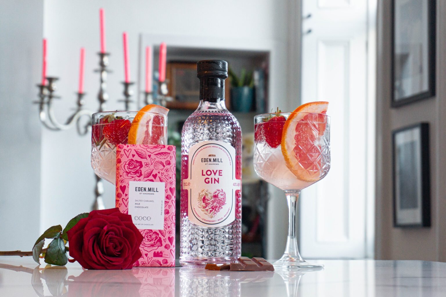 Eden Mill Love Gin & Chocolate Valentine's Bundle - Larder Magazine