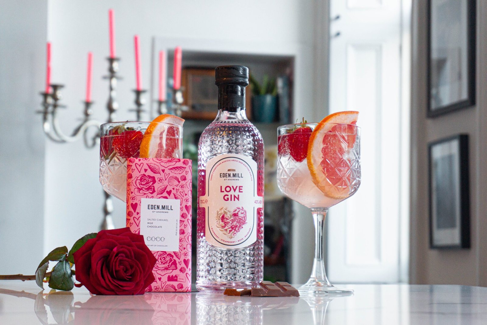 Eden Mill Love Gin & Chocolate Valentine's Bundle - Larder Magazine