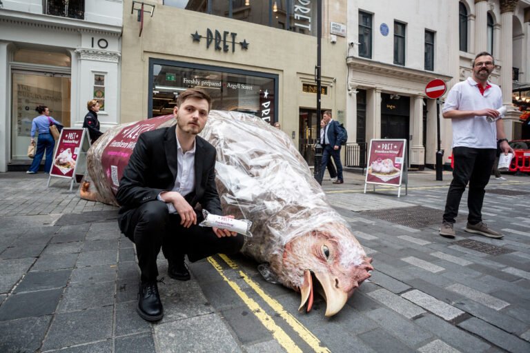 Pret targeted by activists over ‘frankenchicken’ stunt - Larder Magazine
